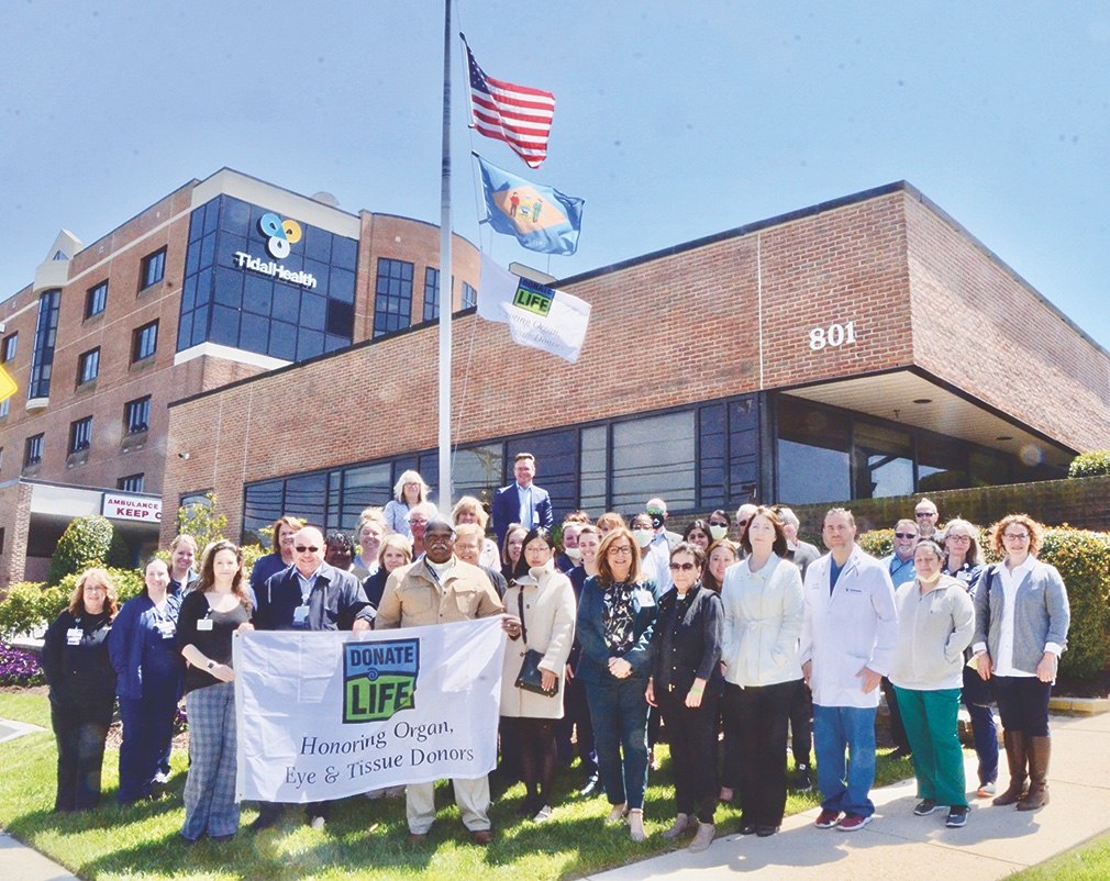 TidalHealth Nanticoke holds flag raising in support of Gift of Life ...